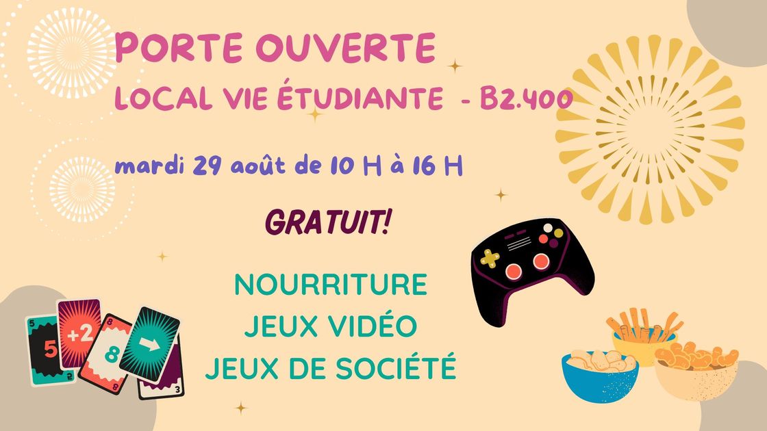 Venez découvrir le nouvel espace de la vie étudiante!