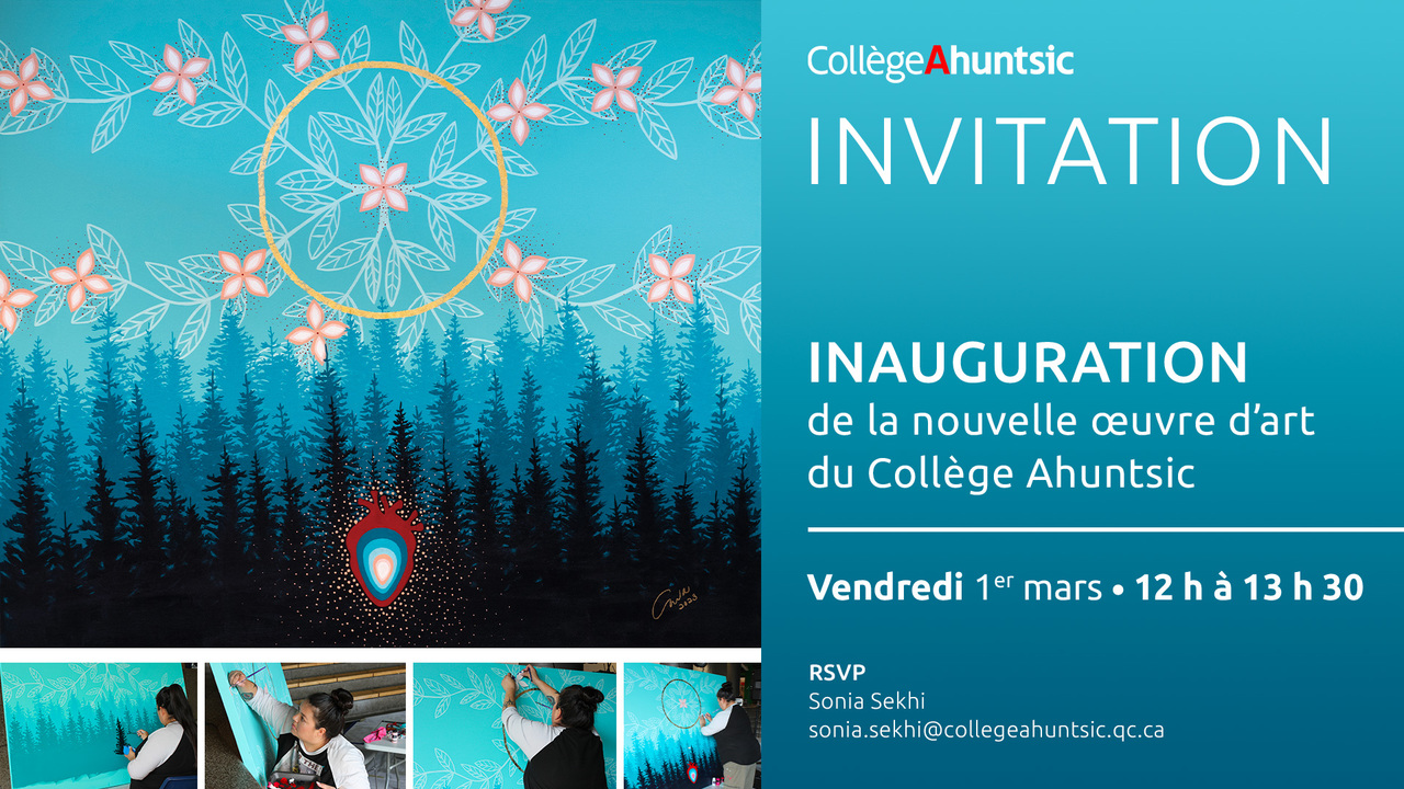 Inauguration du tableau d'Eruoma Awashish