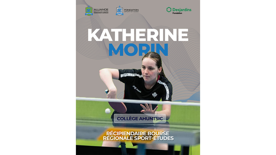 La Fondation Sport-Études souligne la persévérance de Katherine Morin dans le cadre de son ...