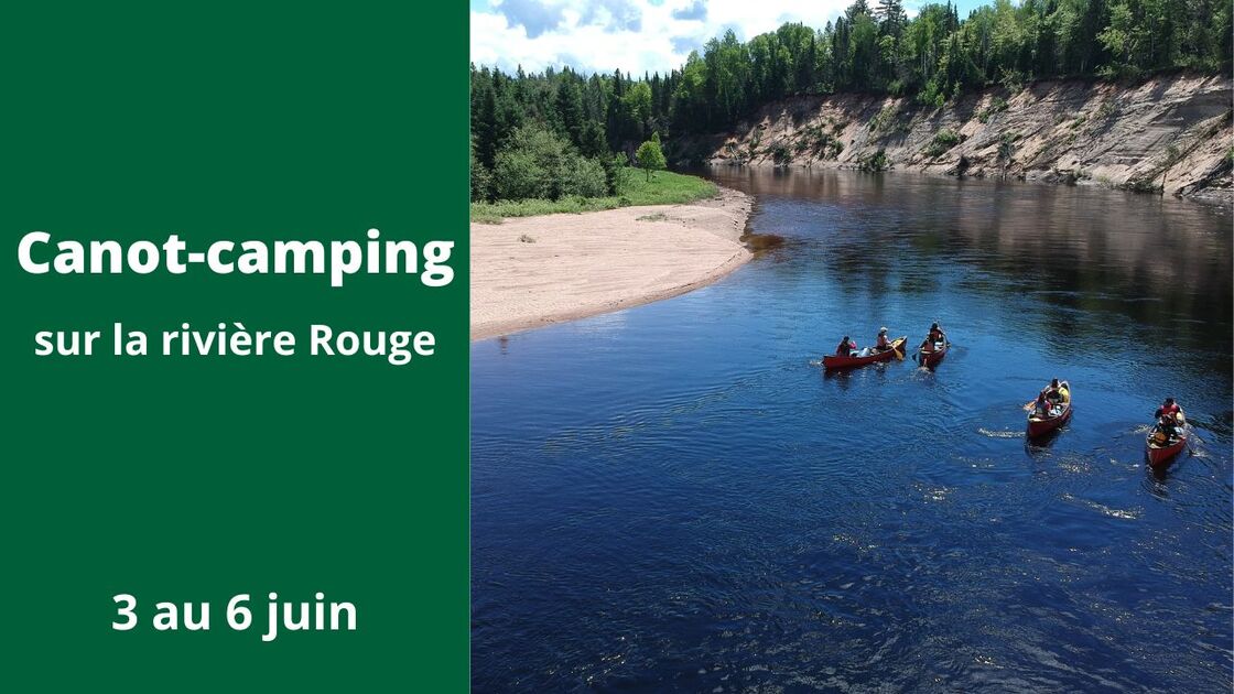 Canot-camping sur la rivière Rouge