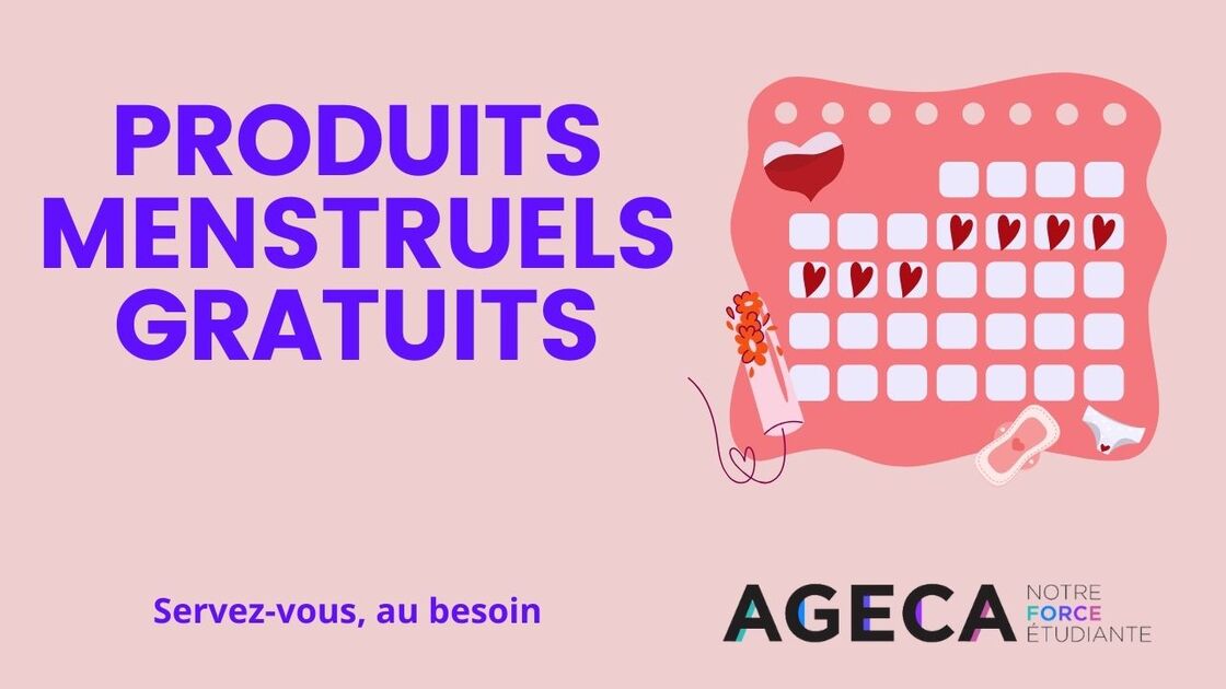 Des produits menstruels gratuits