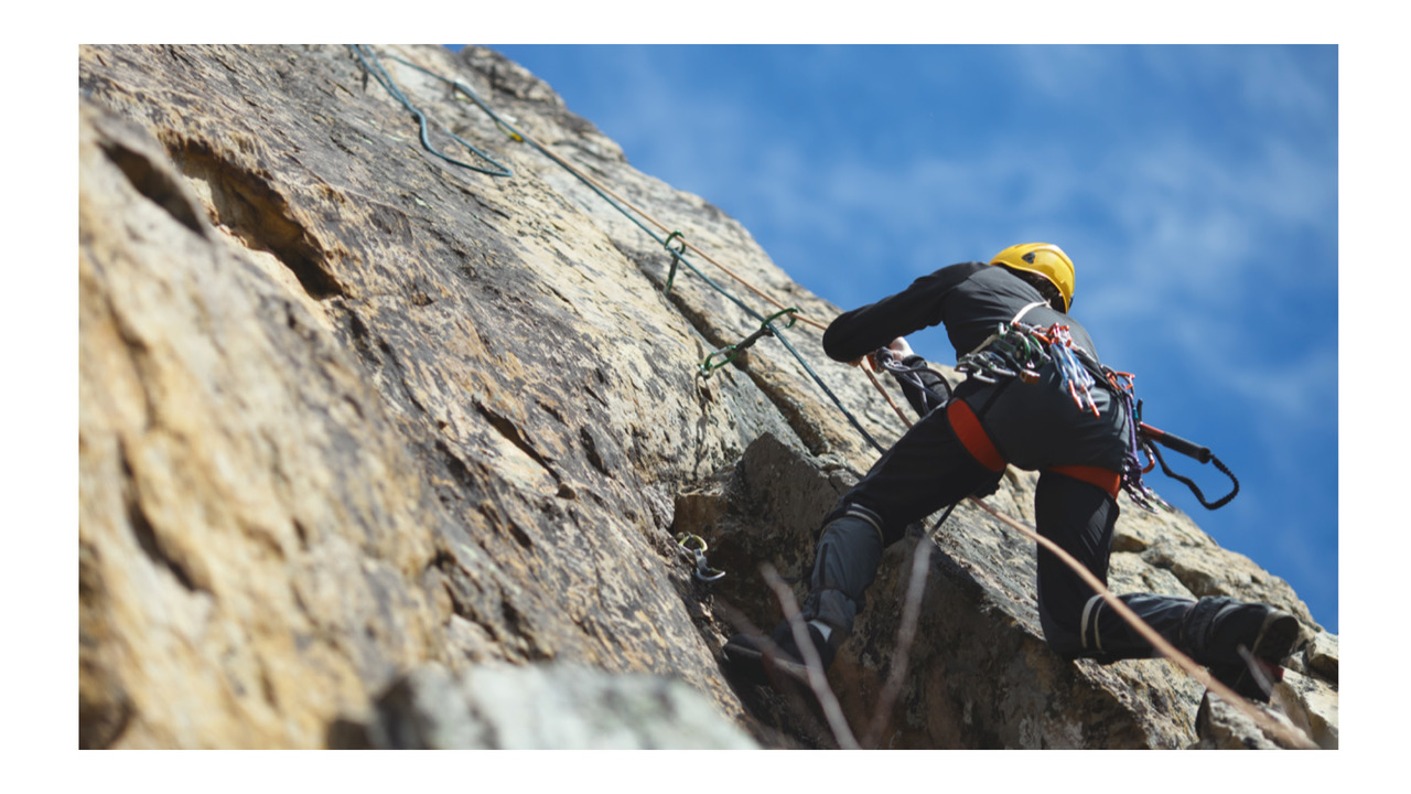 Escalade de rochers