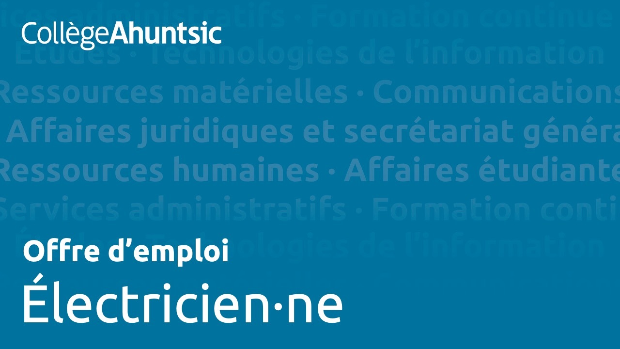 Électricien·ne classe principale