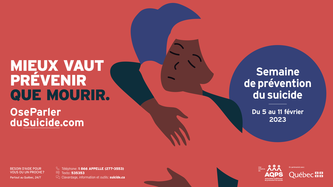 Kiosque informatif sur la prévention du suicide