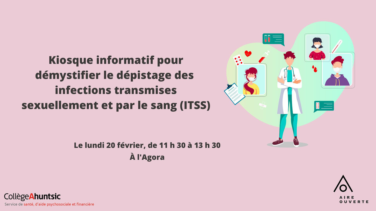 Kiosque : démystifier le dépistage des infections transmises sexuellement et par le sang (ITSS)